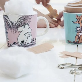 Hrnek Moomin Love 0,3l, růžový / 30. výročí, dárkový box