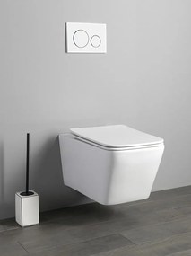 Sapho, PORTO závěsná WC mísa, Rimless, 36x52 cm, bílá