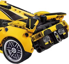 Stavebnice auta SUPERCAR No.J2012 žlutá - 422 dílků