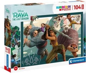 Clementoni PUZZLE Raya a drak MAXI / 104 dílků / od 4 let