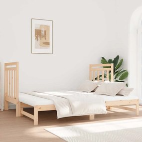 Výsuvná postel 2x (90 x 190) cm masivní borovice 3124772