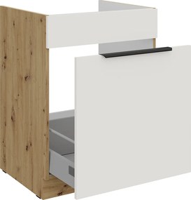 ARIA az | dolní skříňka 60 ZL 1S dřezová | 60 cm | PREMIUM BOX | artisan/bílá