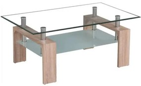 Konferenční stolek, dub sonoma/sklo, Tempo Kondela LIBOR NEW