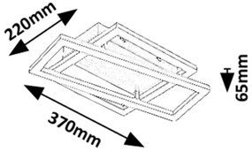 Rabalux 71380 - LED Stropní svítidlo ELLINOR LED/24W/230V 3000K