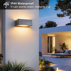 Brilagi - LED Venkovní nástěnné svítidlo DONNANI LED/7W/230V 20 cm antracit IP44