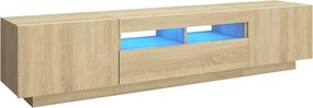 TV skříňka s LED osvětlením dub sonoma 180 x 35 x 40 cm 3081900