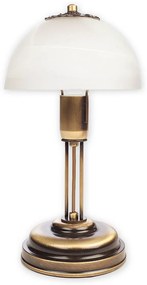 Rustikální stolní lampa BUMO PAT, 1xE27, 60W, patina Loreo BUMO PAT O2128 L1 PAT