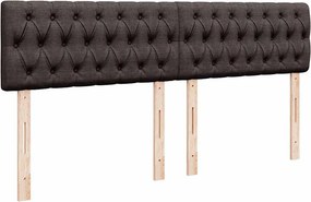 Box spring postel s matrací tmavě hnědá 180x200 cm textil 3287545