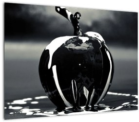 Obraz černého jablka (70x50 cm)