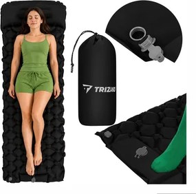 Samonafukovací turistická matrace Trizand - 190 x 60 cm s vestavěnou pumpou