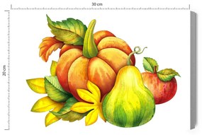 Obraz Podzimní Zelenina Nedostatek Nedostatek Přírodní plátno 120x80