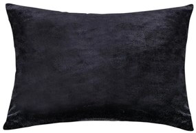 XPOSE® Mikroplyšový povlak na polštář - černý 40x60 cm