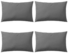 Venkovní polštáře 4 ks 60x40 cm šedé 132305