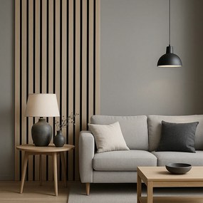 3D Dřevěné lamely na zeď na filci 255x46cm - Jasan ARKTICKÝ