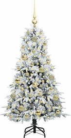 Umělý Skládací Vánoční Strom s stojanem Bílá 120 cm PE a PVC 3397462
