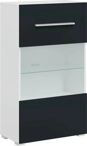 5dílná TV stolky s LED osvětlením matné indigově kompozit 3324235