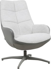 LABEL51 Otočné křeslo WINSTON světle šedé WX-67.017