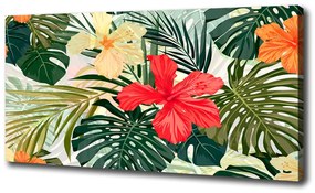 Wallmuralia Foto obraz na plátně do obýváku Havajské květiny 100x50