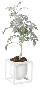 Květináč Kubus Flowerpot White 10 cm Audo Copenhagen
