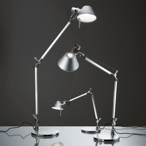 ARTEMIDE Stolní lampa Tolomeo, E27, hliník A001000+A004030