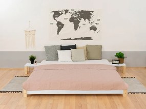 Benlemi Noční stolek k laťkovým postelím NANOC Zvolte barvu: Bílá, Zvolte variantu: Navíc přídavné nohy 10 cm