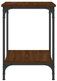 Konferenční stolek hnědý dub 40 x 40 x 55 cm kompozitní dřevo - Default Title
