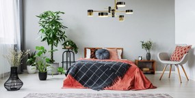Toolight, LED stropní svítidlo APP1002-6C, zlatá-černá, OSW-06151