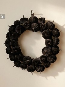 Sinsay - Dekorativní věnec s halloweenským motivem - černá