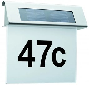 Paulmann 93765 Special Line Solar house number, solární osvětlení domovního čísla, 1x0,2W LED, 23x22cm, IP44