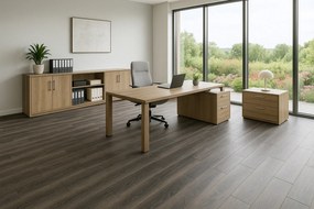 Beauflor, PVC podlaha - lino Texalino Supreme 696 D Barn Pine - borovice, na míru, šíře 2m,3m,4m,5m, hnědá, filc, chodba / předsíň