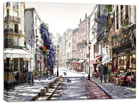 Obraz Styler Canvas Watercolor Paris Mood, 85 x 113 cm