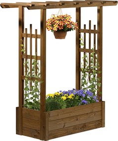 Dobar Truhlík »Pergola«, dřevěný. (hnědá)