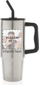 Personalizovaná nerezová termoska s barevným víčkem s fotografií