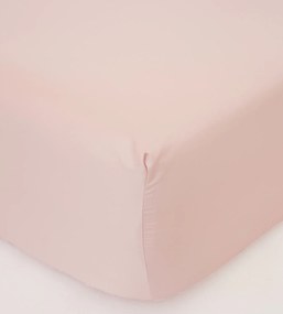 MK Lůžkoviny Saténové prostěradlo Diana 90 × 200 cm - pudrová