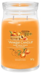 Yankee Candle Signature svíčka velká Farm Fresh Peach, 567g