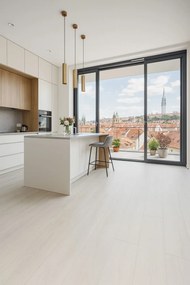 Gerflor, PVC podlaha - lino Loftex 2170 Boutic Clear, na míru, šíře 2m,4m, šedá, filc, chodba / předsíň