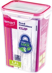 Dóza, obdélník, 1,3 l, LAMART CLIP LT6009