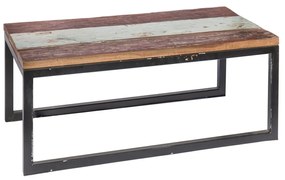 BigBuy Home Konferenční stolek Calypso - Kaštanové dřevo a železo 90 x 50 x 38 cm