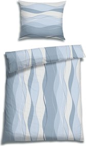 Florella Krepové povlečení Veifa Blau s chladivým účinkem Rozměr: 70x90 + 140x200 cm