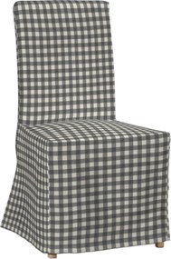 Potah na židli IKEA  Henriksdal, dlouhý barva šedá látka vzorované