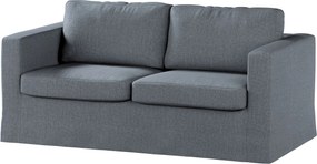 Potah na pohovku IKEA Karlstad 2-místná , nerozkládací, dlouhý barva šedá látka pletený vzor