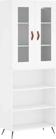 vidaXL Skříň highboard 69,5 x 34 x 180 cm kompozitní dřevo [3198697] Barva: Betonová šedá