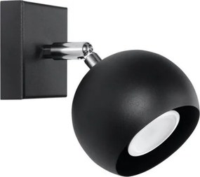 Nástěnné bodové svítidlo SOLLUX Oculare GU10 1x40W bez zdroje SL.0443 černá