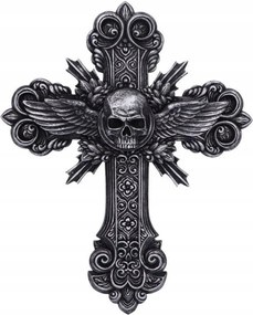 Crucifix Cross Skull Nástěnná Ozdoba Originál
