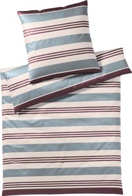 XXXLutz POVLEČENÍ, makosatén, šedá, vínově červená, 155/220 cm Yes for bed - Online Only povlečení - 004977102003