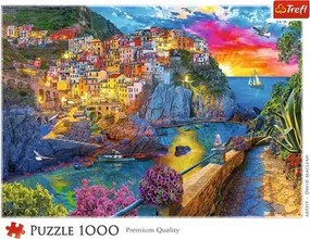 TREFL Puzzle Večerní procházka po Cinque Terre / 1000 dílků / 68,3 x 4