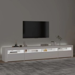 TV skříňka s LED osvětlením bílá 240x35x40 cm 3152722