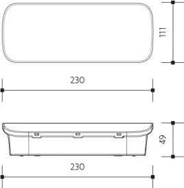 Nouzové LED svítidlo Panlux VIRGO EVO LED PN35200036 IP65 1W 3h