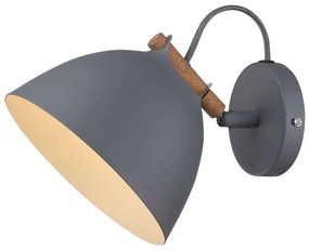 Nástěnná lampa Århus šedá/přírodní