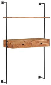 Petromila Nástěnný psací stůl 90 x 40 x 170 cm masivní akáciové dřevo